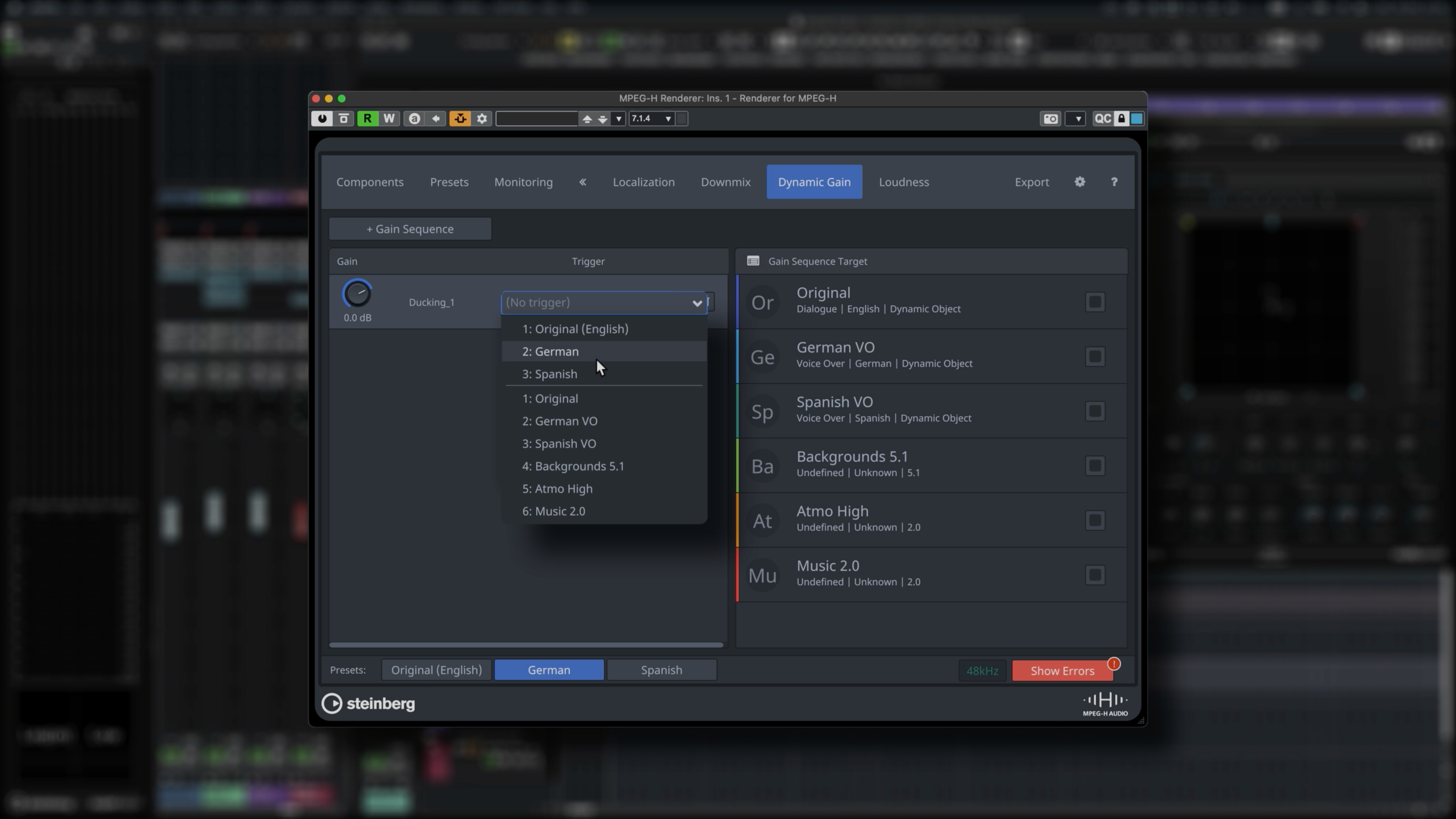 MPEG-H Audio | Steinberg