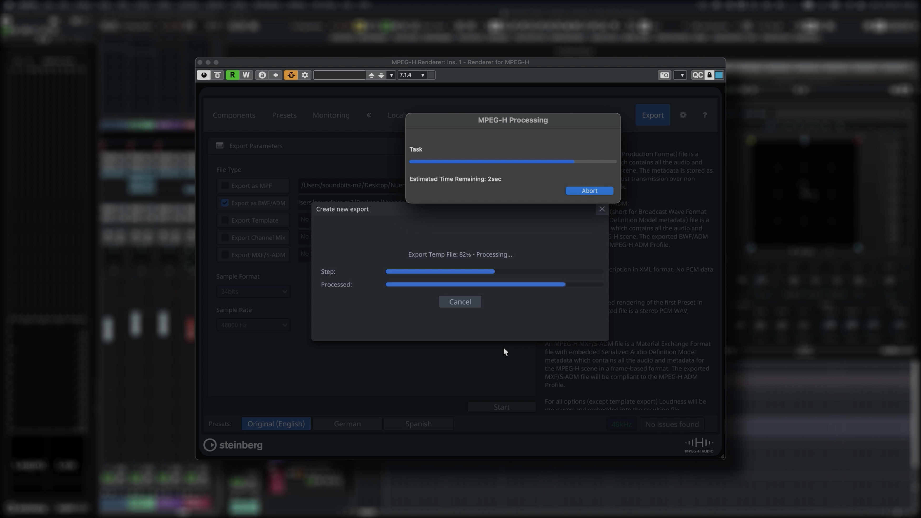 MPEG-H Audio | Steinberg